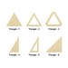 Triangle Geometry Wooden Shape Multiple Sizes Laser Cut - Etsy