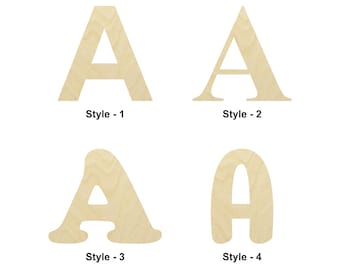 Unfinished Wooden Block Letter A Craft From 1 up to 46 DIY - Etsy