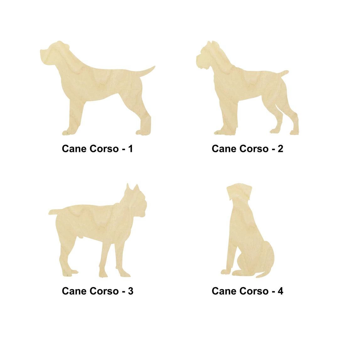 Cane Corso Dog Animal Wooden Shape - Multiple Sizes- Laser Cut ...