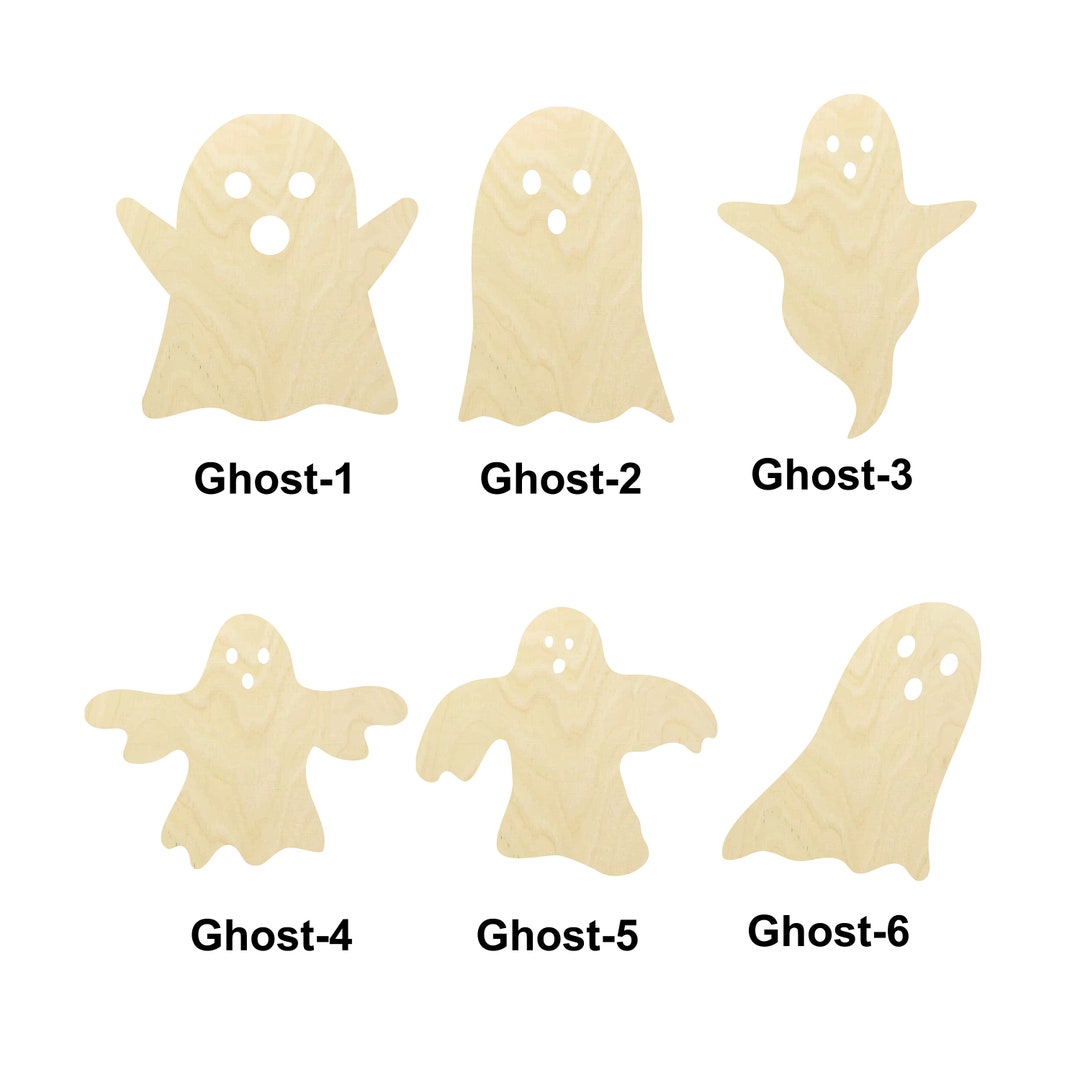 Ghost Halloween - Multiple Sizes - Laser Cut Unfinished Wood Cutout ...
