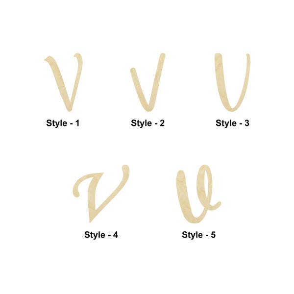 Wooden Letter V - Etsy