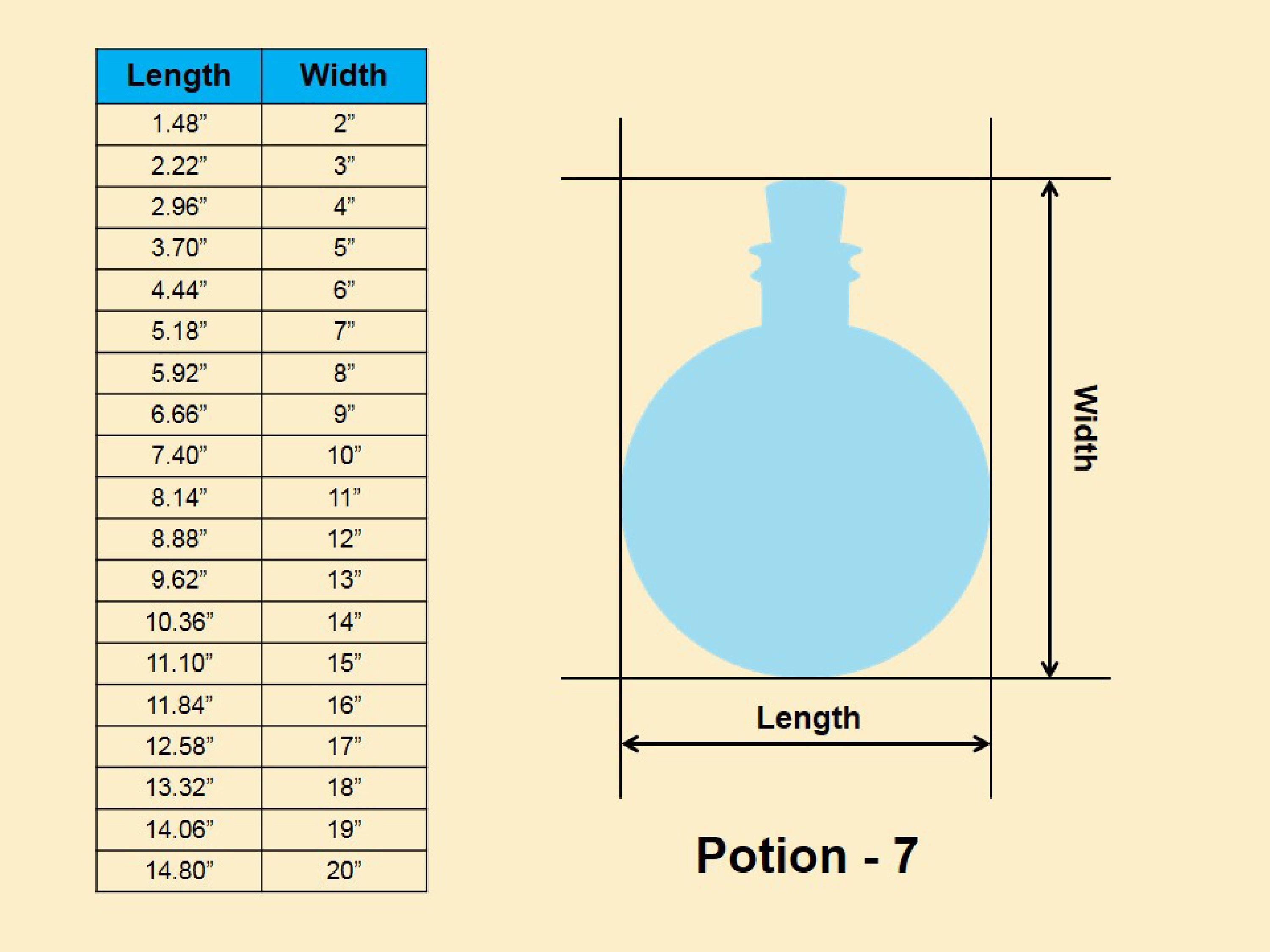 Potion Bottle Shape 2 Multiple Sizes Laser Cut Unfinished - Etsy