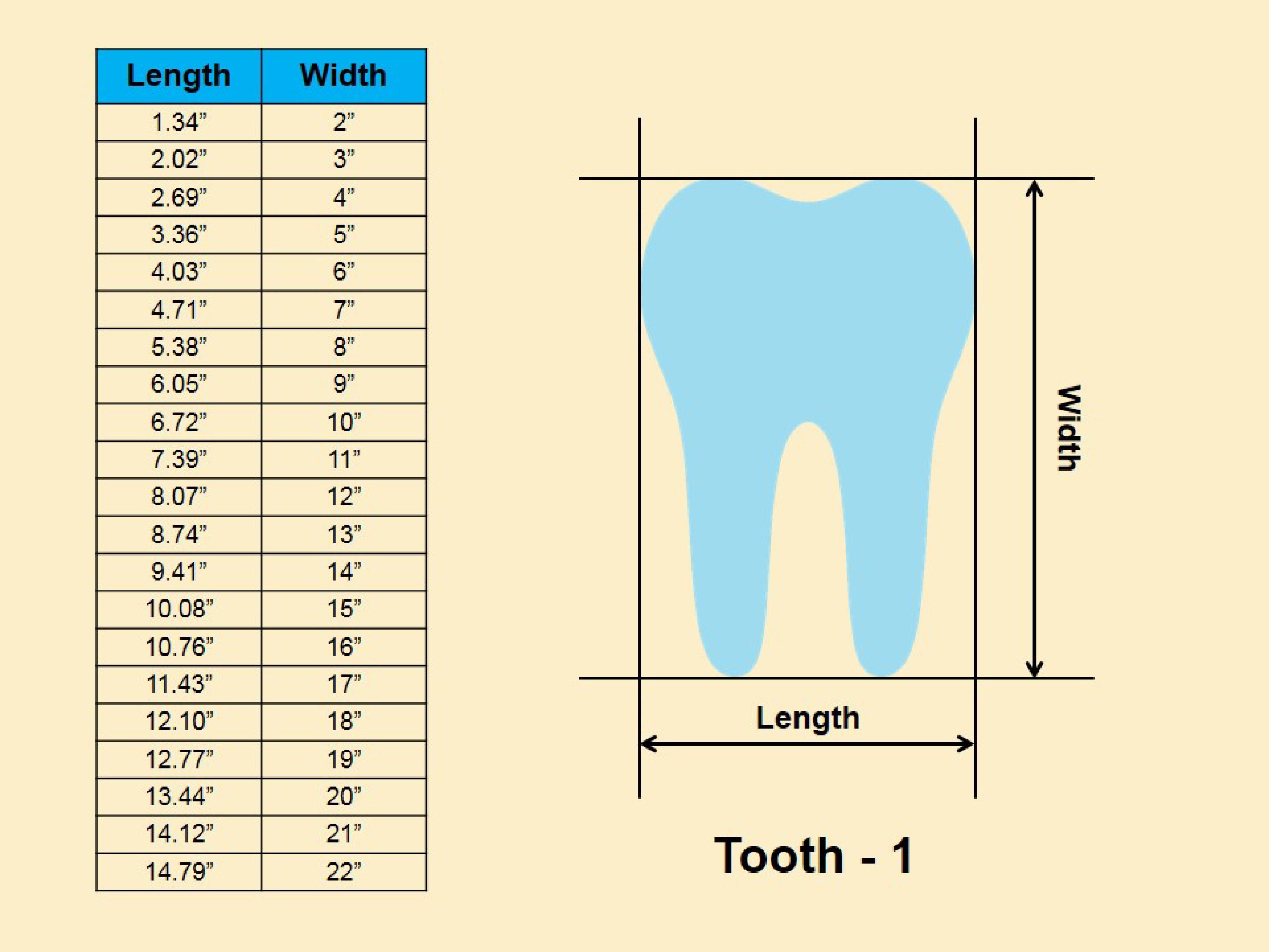 Tooth Shape - Multiple Sizes- Laser Cut Unfinished Wood Cutout Shapes ...