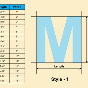 Block Letter M Wooden Shape - Multiple Sizes- Laser Cut Unfinished Wood ...