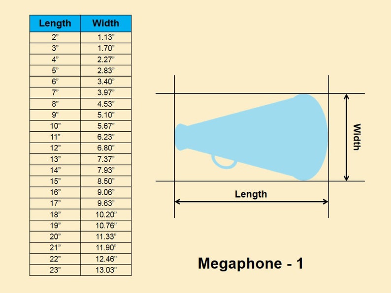 Megaphone Shape - Multiple Sizes - Laser Cut Unfinished Wood Cutout ...
