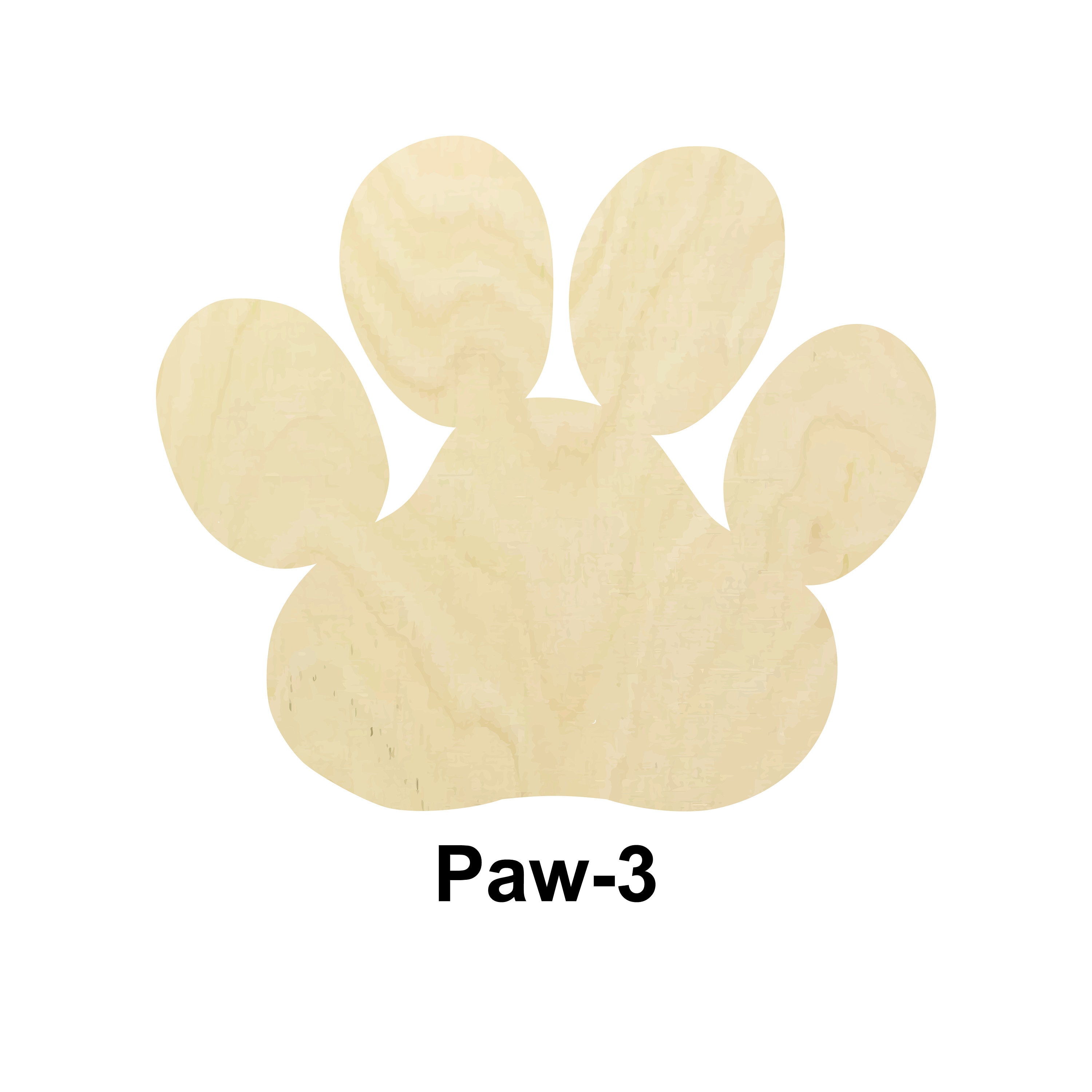 Dog Paw / Cat Paw shape Multiple Sizes Laser Cut | Etsy
