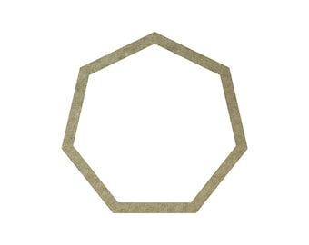 Heptagon Shape, Clear Acrylic Craft Blank, Colored Acrylic Blank - Etsy