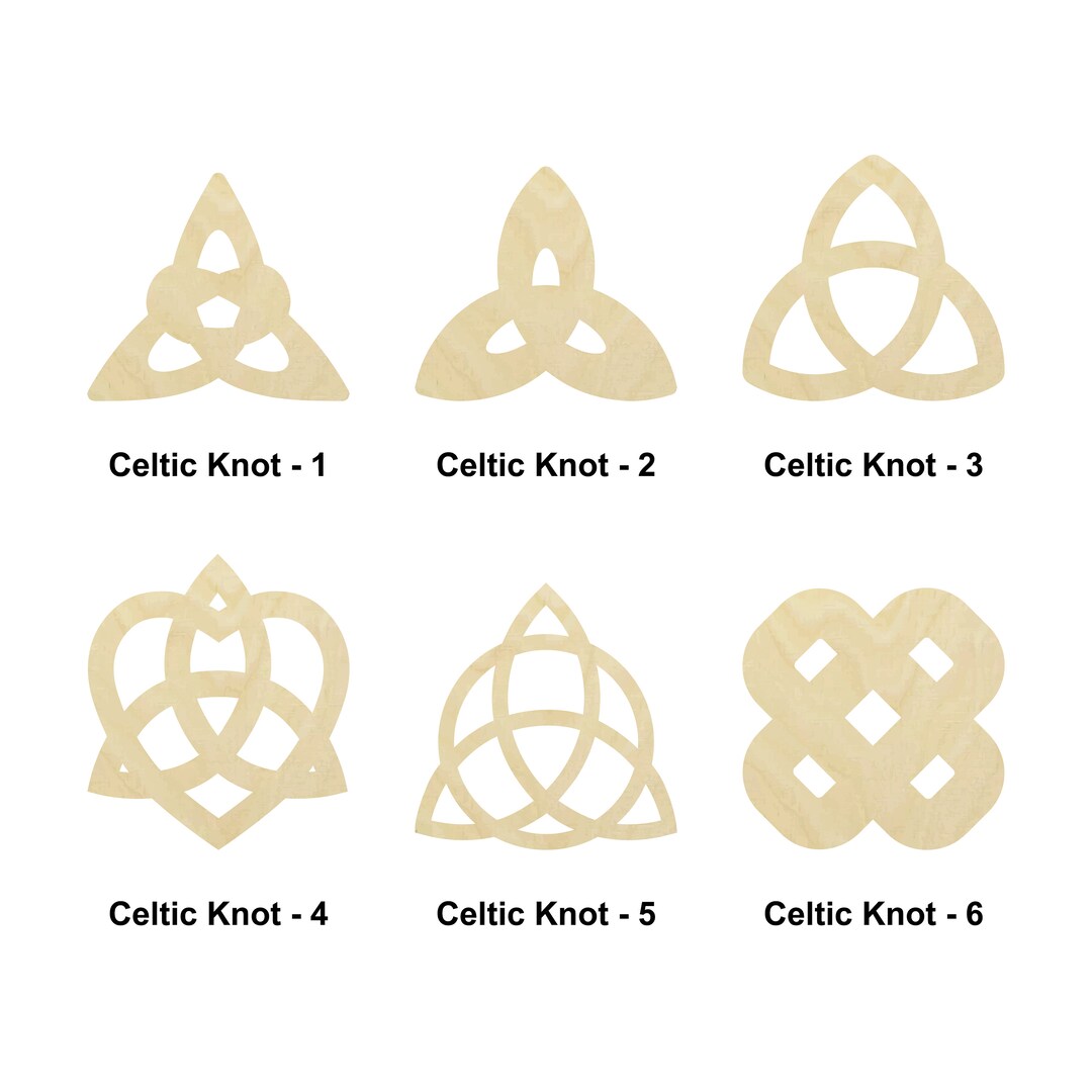 Celtic Knot Shape - Multiple Sizes - Laser Cut Unfinished Wood Cutout ...
