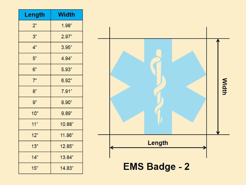 EMS Medical Badge Shape - Multiple Sizes- Laser Cut Unfinished Wood ...