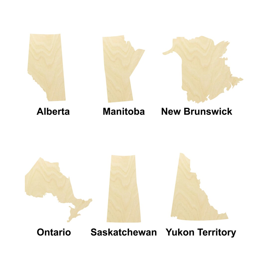 Canada Provinces Alberta, Manitoba, New Brunswick, Saskatchewan ...