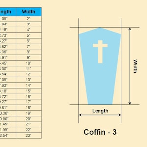 Halloween Coffin Shape - Multiple Sizes-laser Cut Unfinished Wood ...