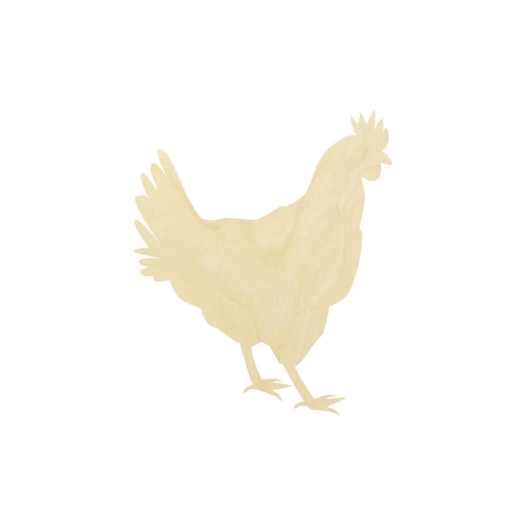 Hen - Chicken - Multiple Sizes - Laser Cut Unfinished Wood Cutout ...