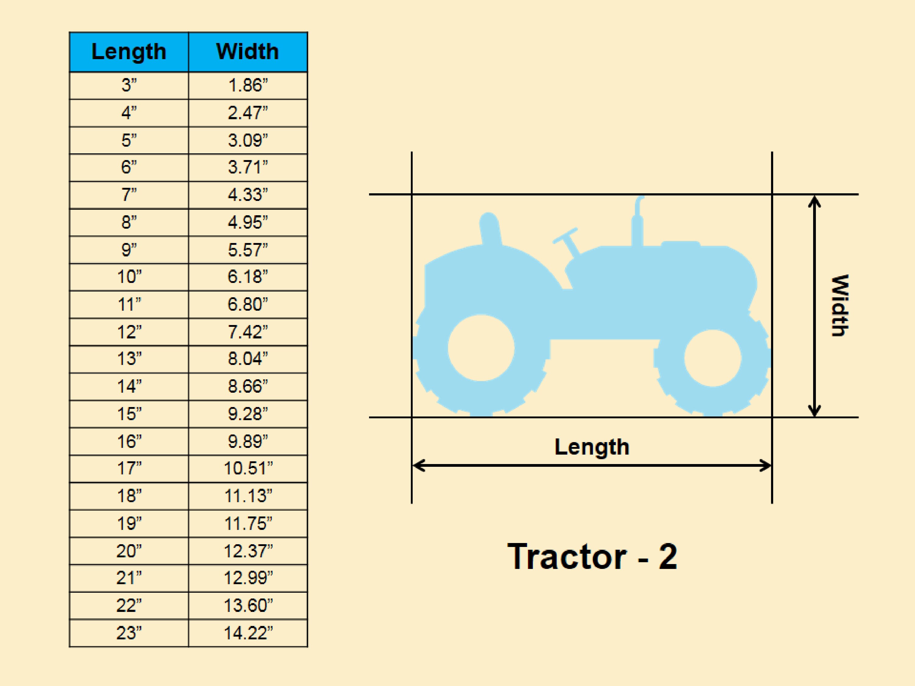 Tractor Vehicle Shape - Multiple Sizes - Laser Cut Unfinished Wood ...