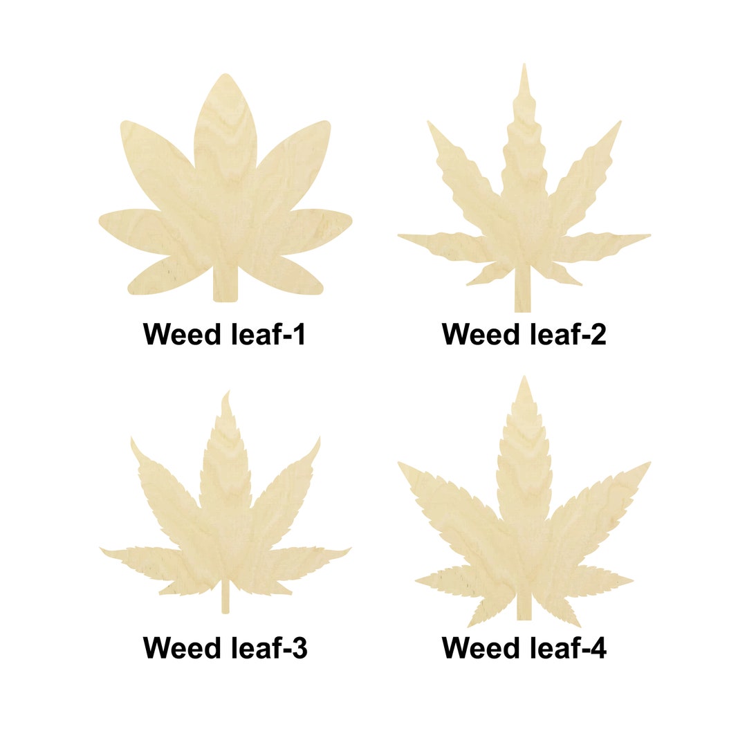Weed Leaf, Cannabis, Marijuana Leaf Shape - Multiple Sizes - Laser Cut ...