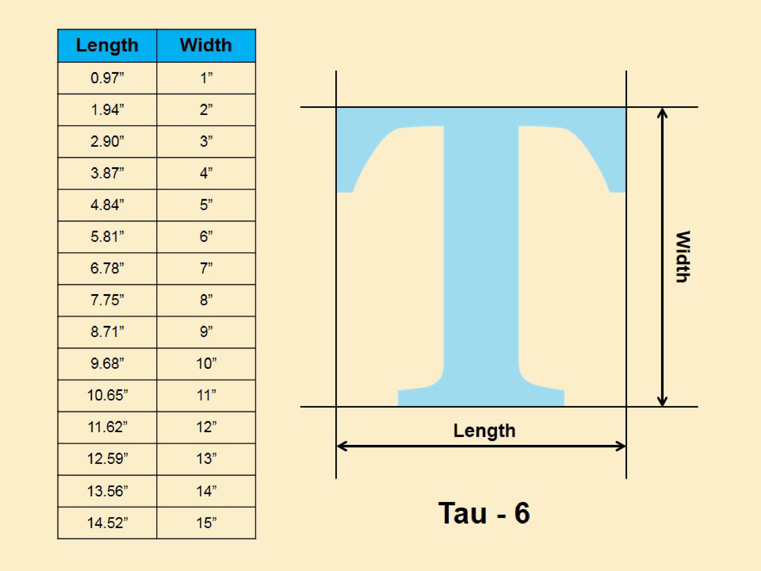 Greek Letter Tau Wooden Shape Multiple Sizes Laser Cut - Etsy