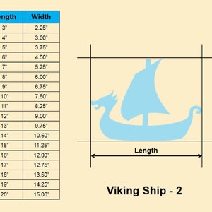 Viking Ship Wooden Shape - Multiple Sizes- Laser Cut Unfinished Wood ...