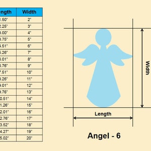 Christmas Angel Shape - Multiple Sizes - Laser Cut Unfinished Wood ...