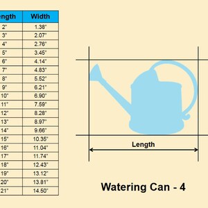 Watering Can Shape - Multiple Sizes - Laser Cut Unfinished Wood Cutout ...