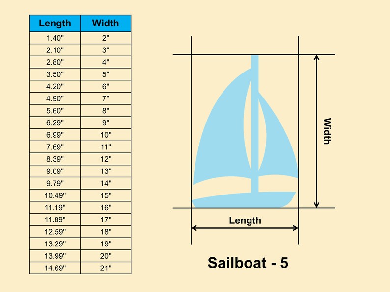 Sailboat Wooden Shape - Multiple Sizes- Laser Cut Unfinished Wood ...