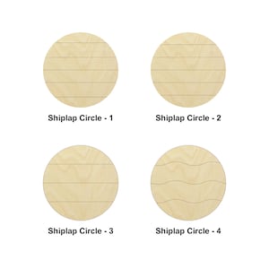 Shiplap Circle Shape - Multiple Sizes - Laser Cut Unfinished Wood ...