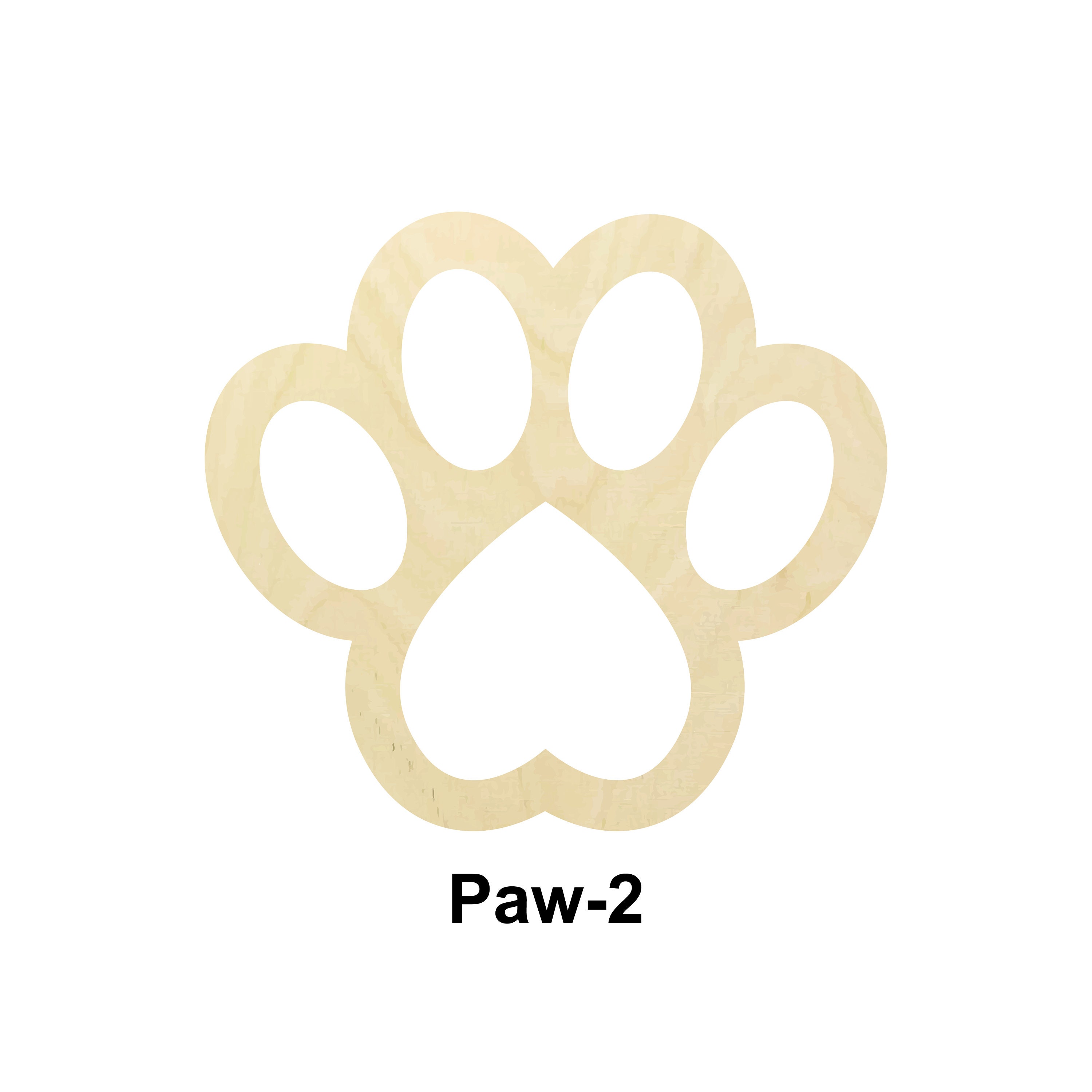 Dog Paw / Cat Paw Shape Multiple Sizes Laser Cut - Etsy Canada