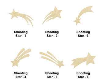 Shooting Star Cutout - Etsy