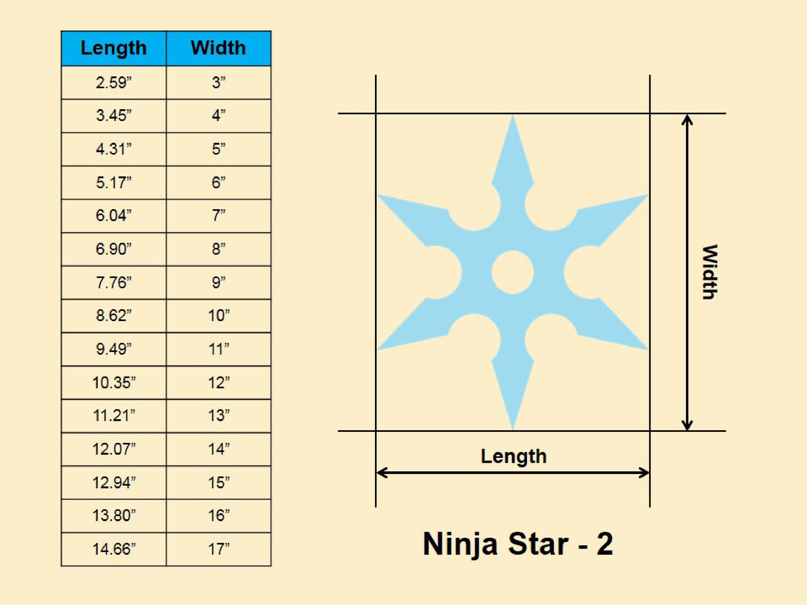 Ninja Star Shape - Multiple Sizes - Laser Cut Unfinished Wood Cutout ...
