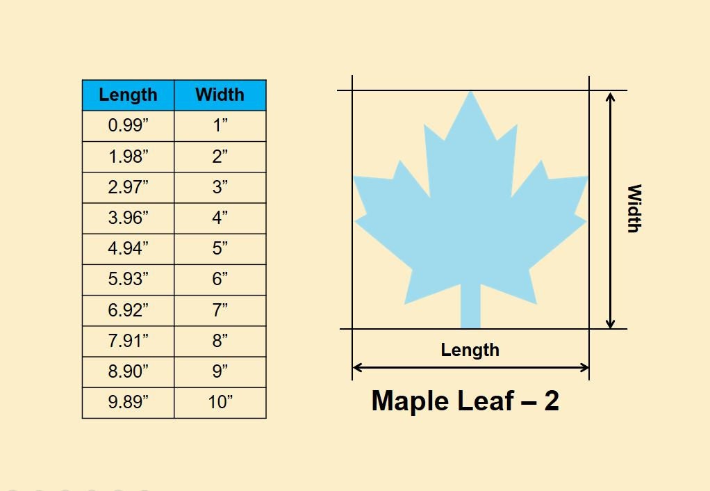 Maple leaf shape Multiple Sizes Laser Cut Unfinished Wood | Etsy