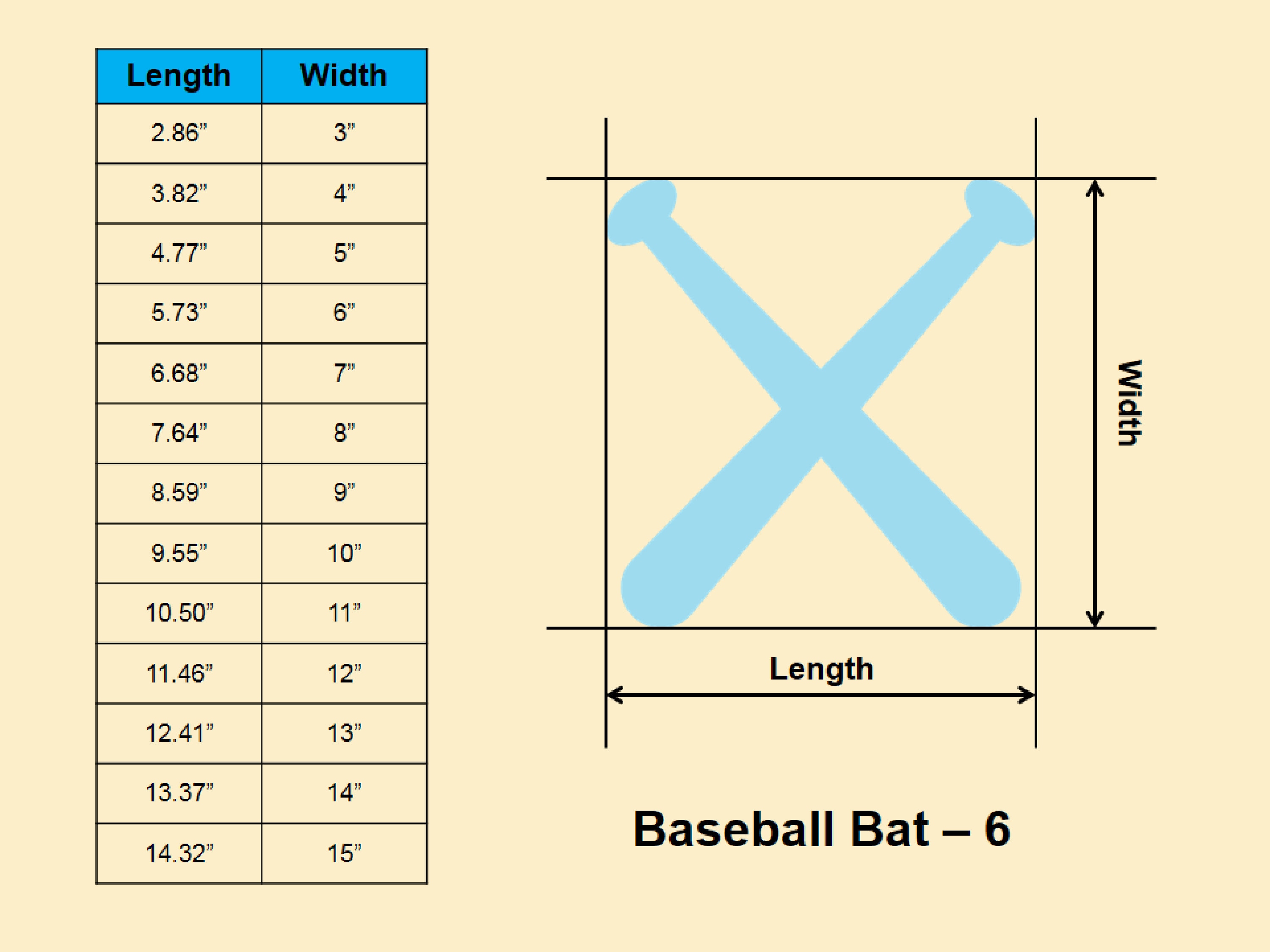 Baseball Bat Shape Multiple Sizes Laser Cut Unfinished - Etsy