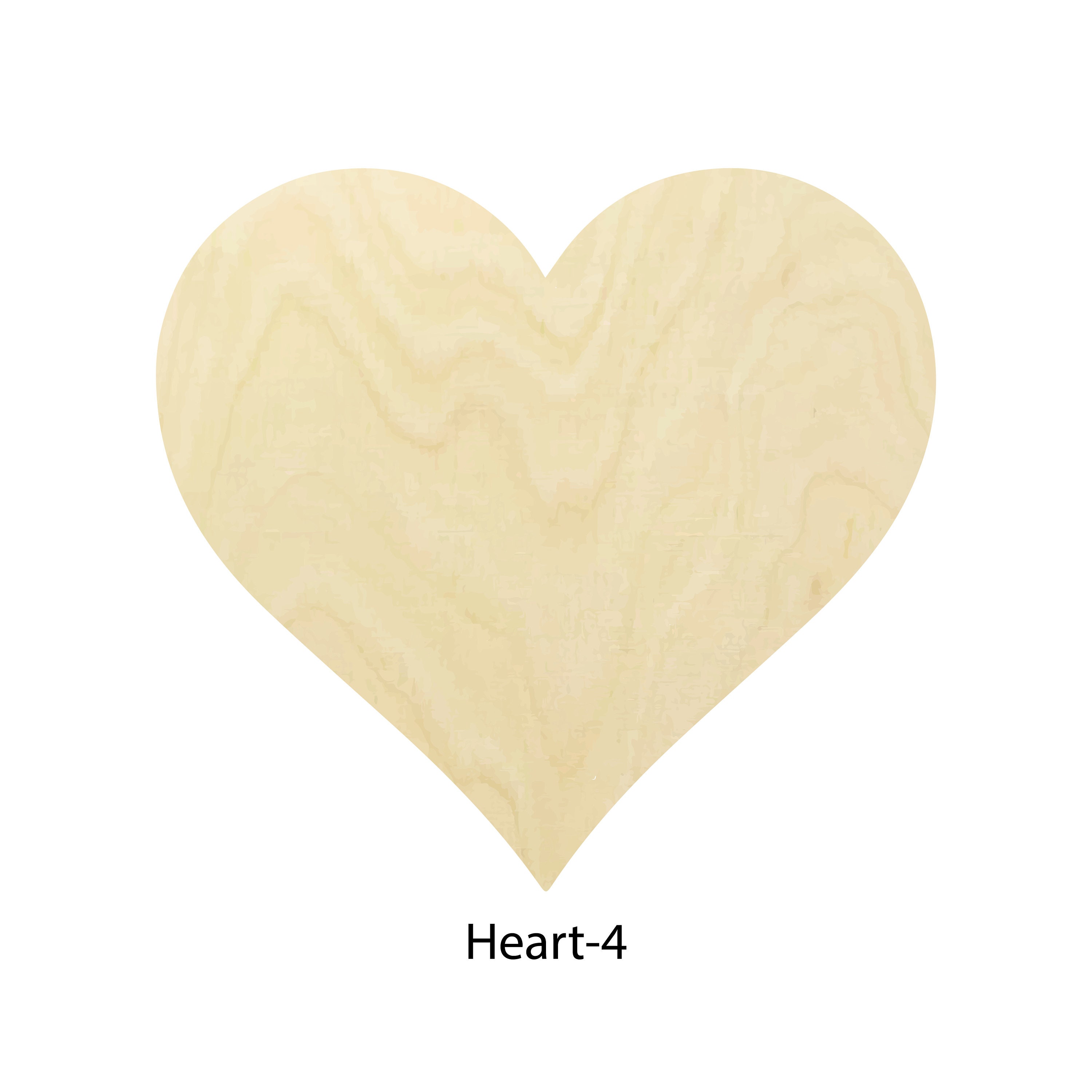 Heart Shape - Multiple Sizes - Laser Cut Unfinished Wood Cutout Shapes ...