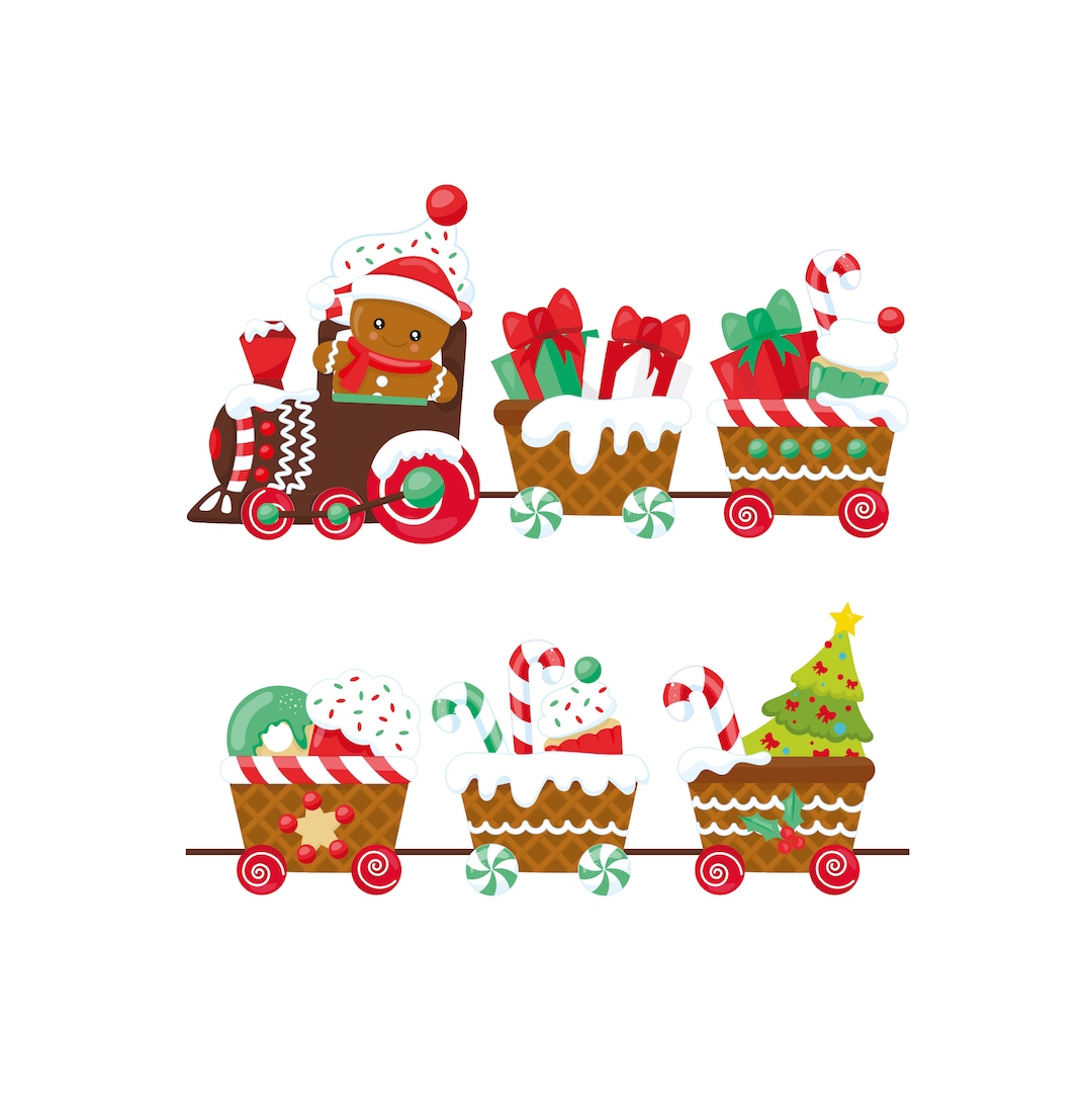 Christmas Gingerbread Train Cookie Cutter / Christmas Fondant Cutters ...