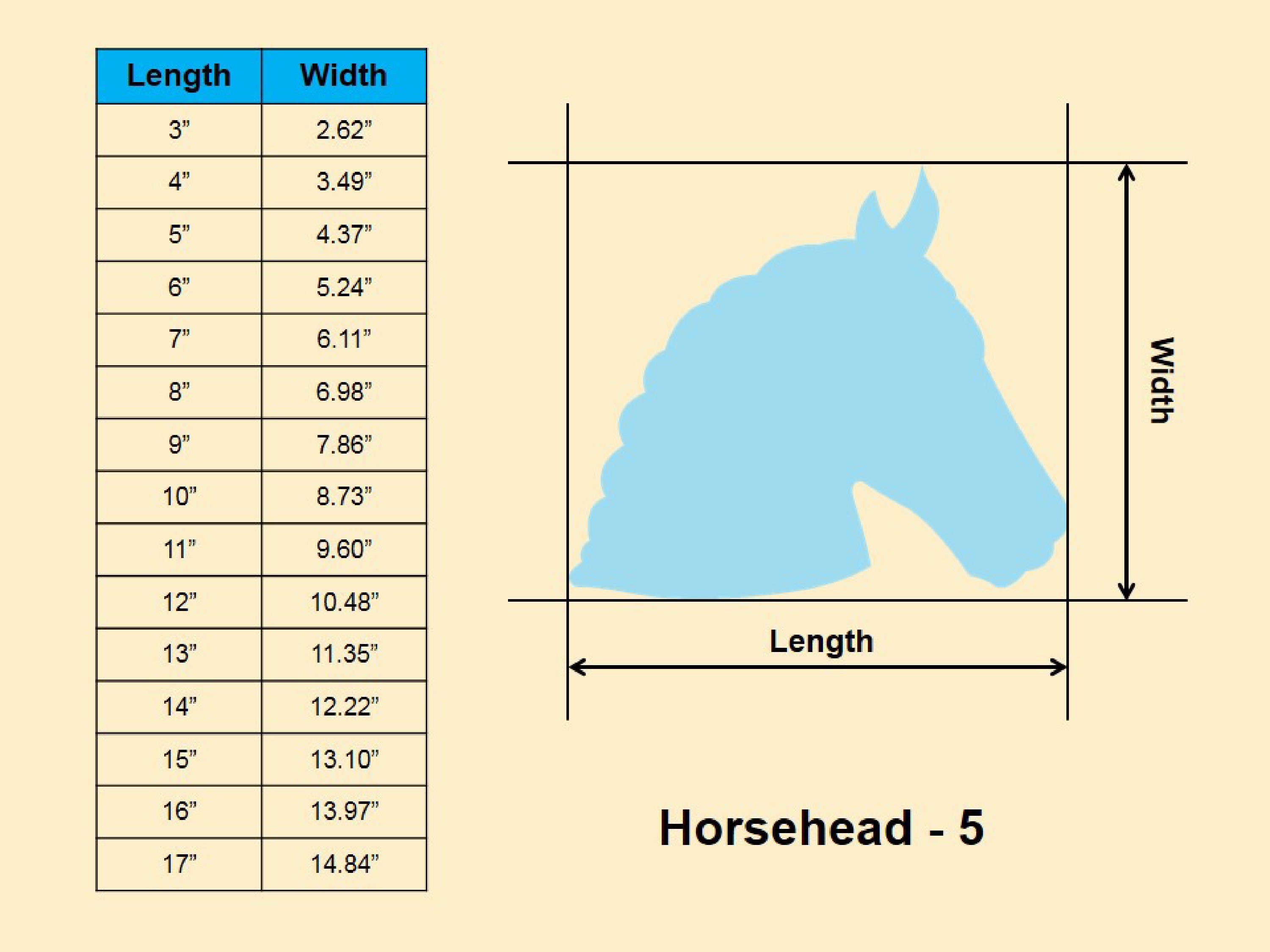 Horsehead Horse animal Multiple Sizes laser Cut Unfinished - Etsy