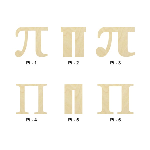 Wood Pi Shape - Etsy