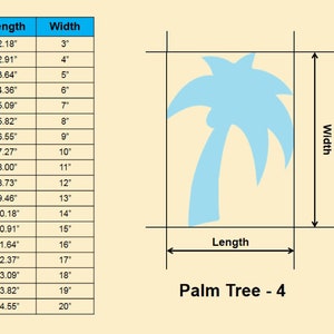 Palm Tree Shape - Multiple Sizes - Laser Cut Unfinished Wood Cutout ...