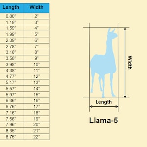 Llama - Farm Animal- Multiple Sizes - Laser Cut Unfinished Wood Cutout ...