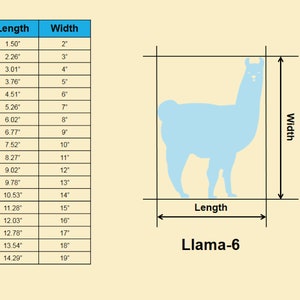 Llama - Farm Animal- Multiple Sizes - Laser Cut Unfinished Wood Cutout ...