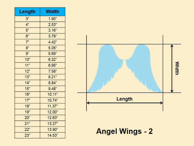 Christmas Angel Wings Shape - Multiple Sizes - Laser Cut Unfinished ...