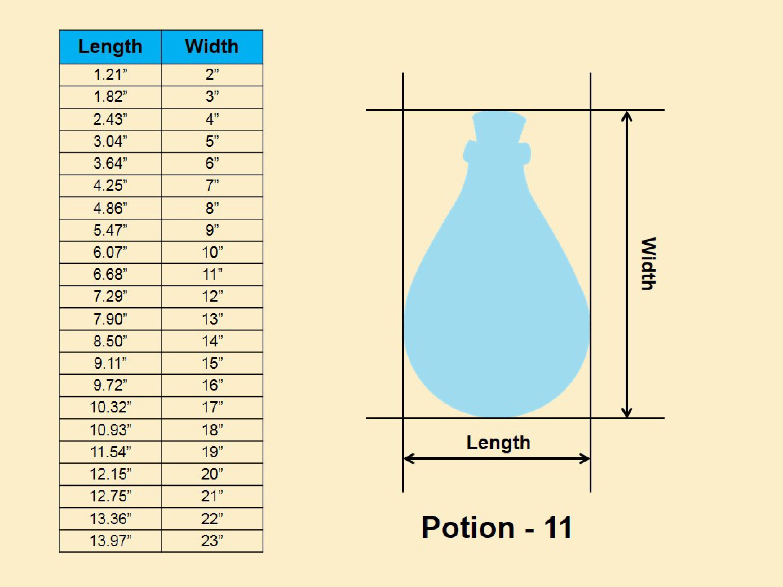 Potion Bottle Shape 2 Multiple Sizes Laser Cut Unfinished - Etsy