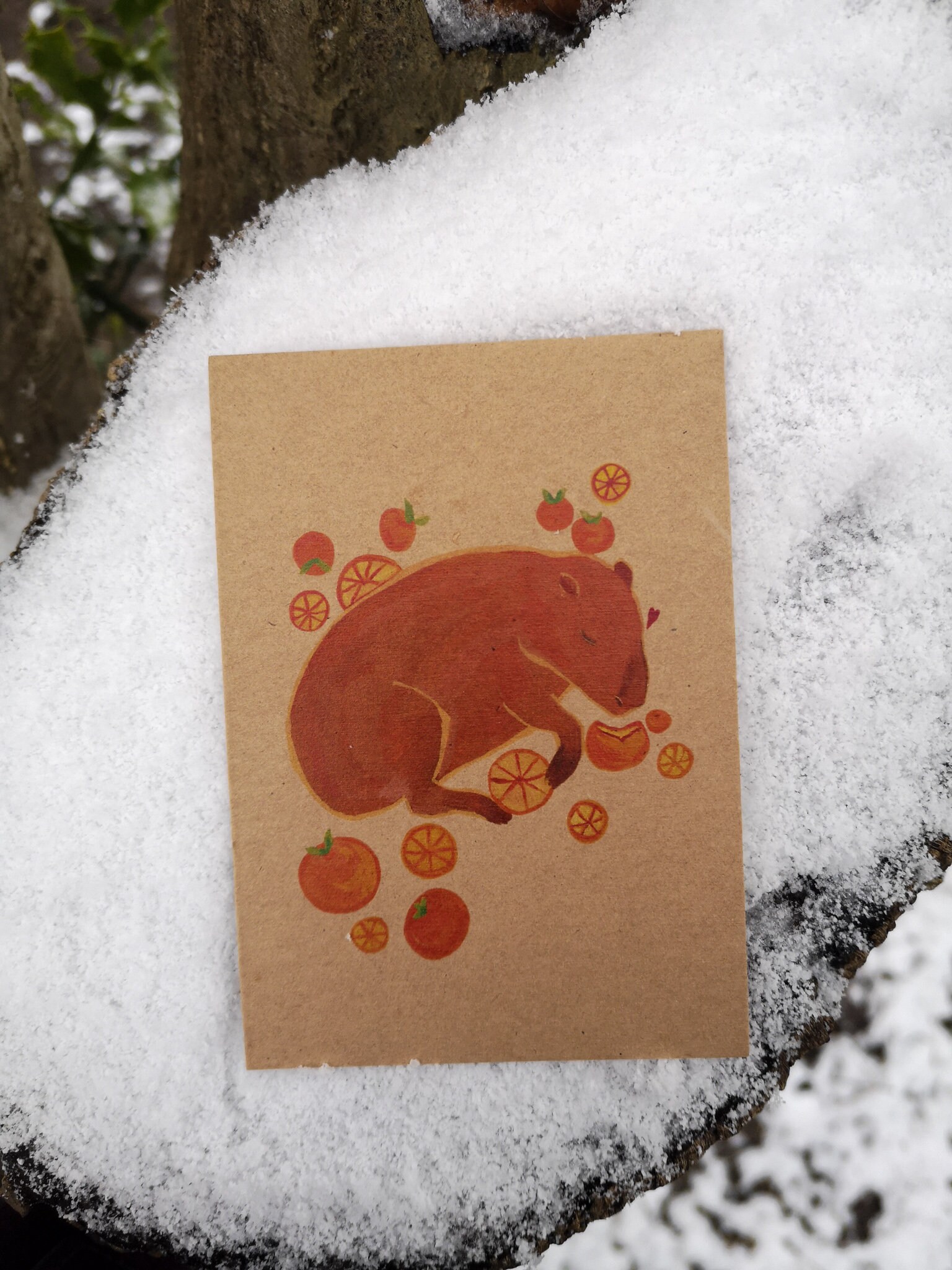 Cute Capybara Art Mini Print Set | Etsy