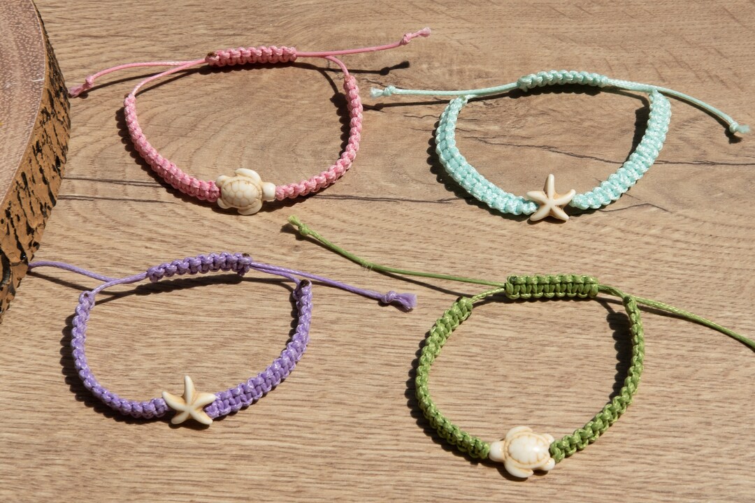 Waterproof Adjustable Wax String Bracelets Beach Jewellery, Surf ...