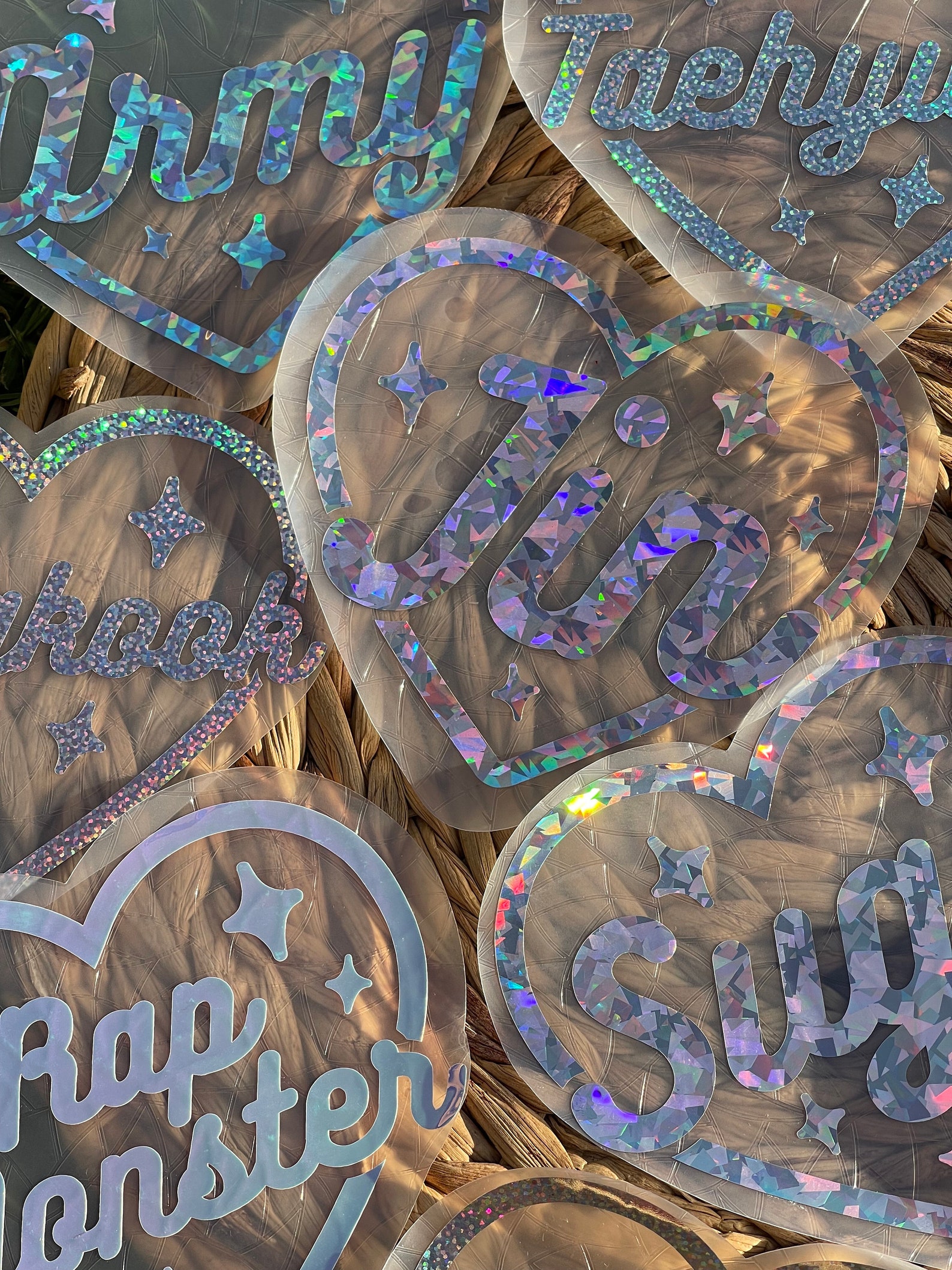 BTS Inspired Sun Catcher Sticker Decal Kpop Rainbow Maker Window Decal ...