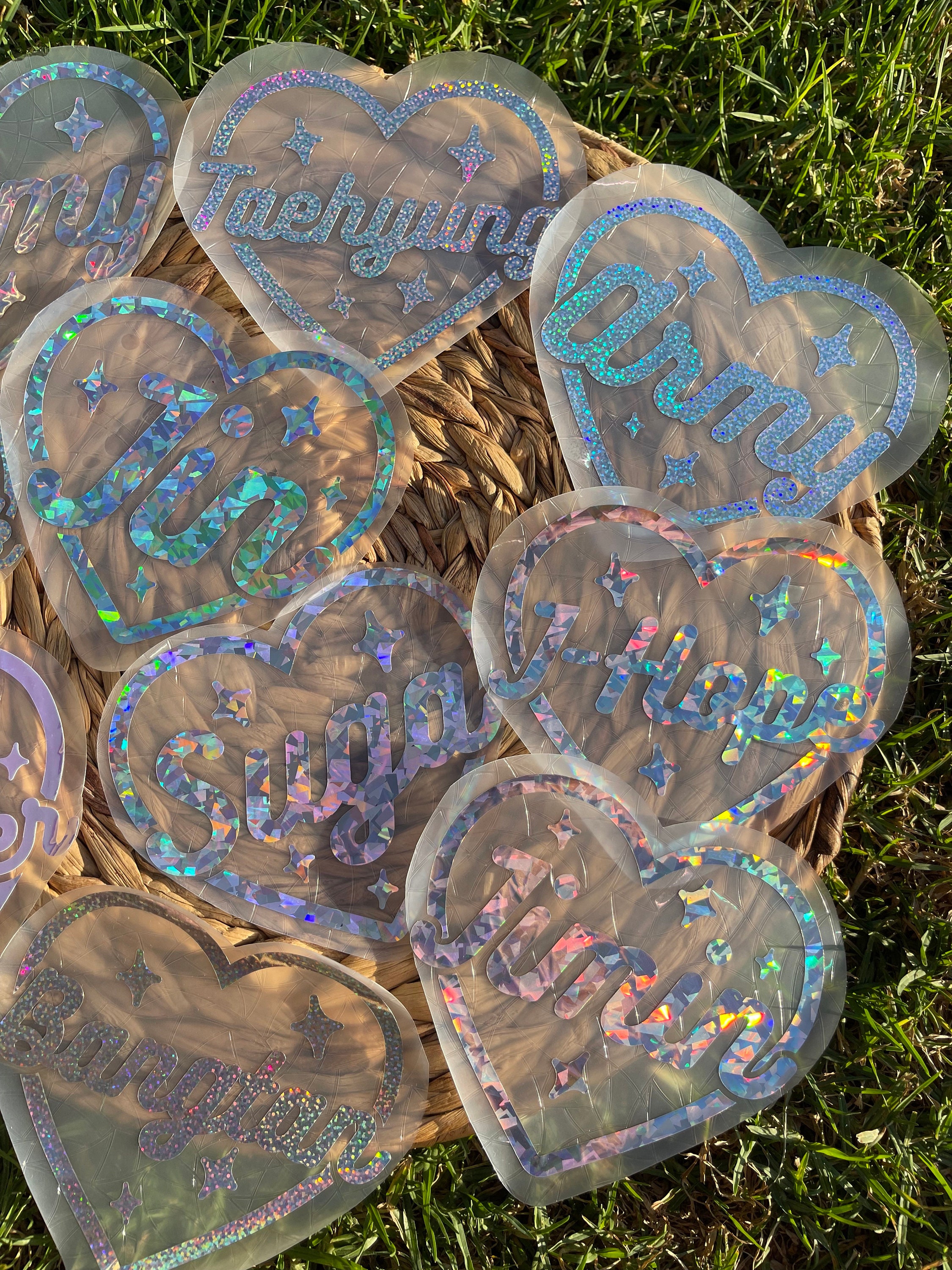 BTS Inspired Sun Catcher Sticker Decal Kpop Rainbow Maker Window Decal ...