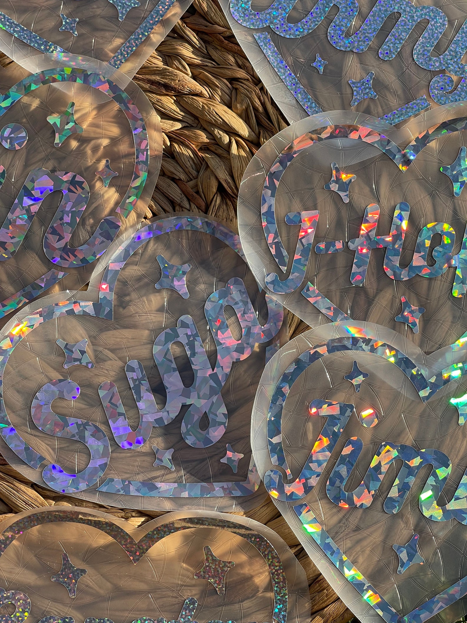 BTS Inspired Sun Catcher Sticker Decal Kpop Rainbow Maker Window Decal ...