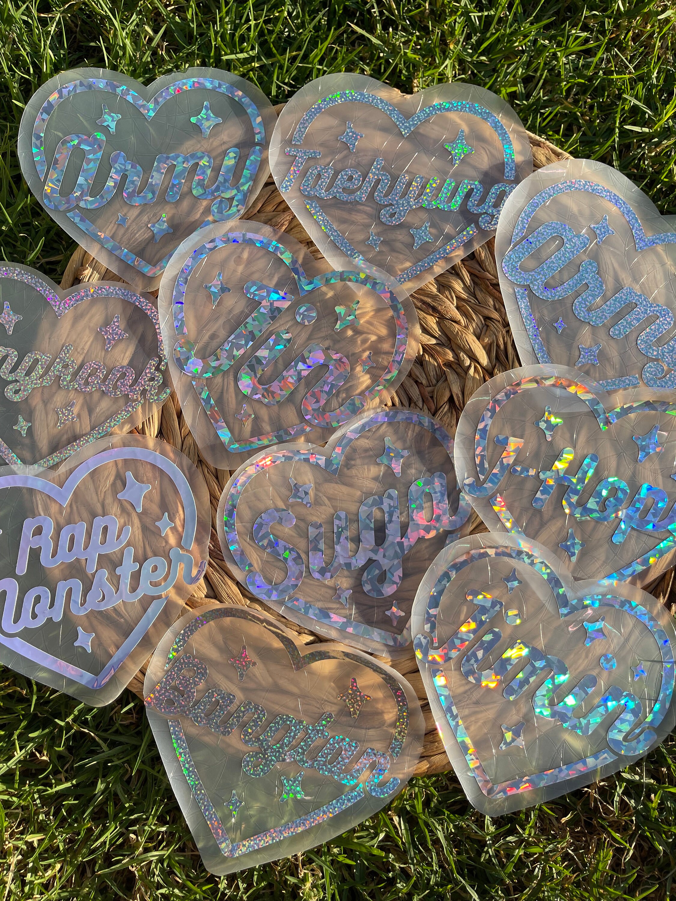 BTS Inspired Sun Catcher Sticker Decal Kpop Rainbow Maker Window Decal ...