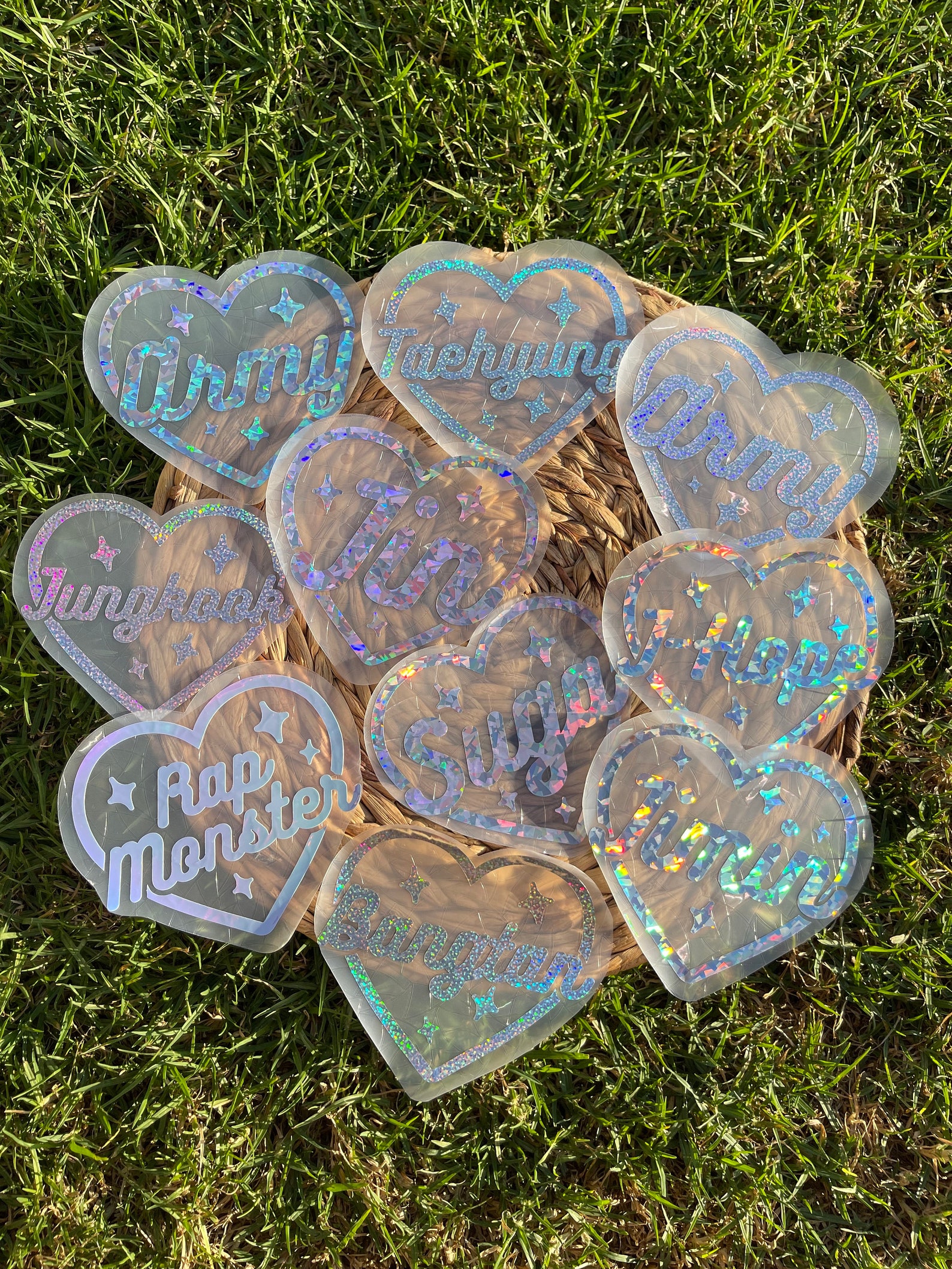 BTS Inspired Sun Catcher Sticker Decal Kpop Rainbow Maker Window Decal ...