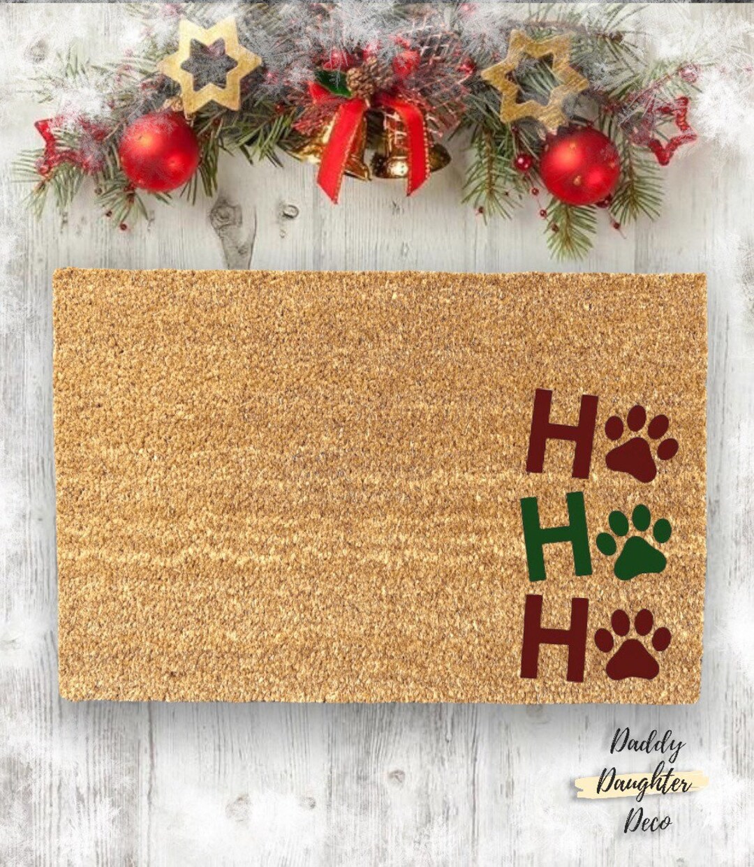 Christmas Doormat Dog Holiday Doormat Gifts for Pet Lovers Custom Dog ...