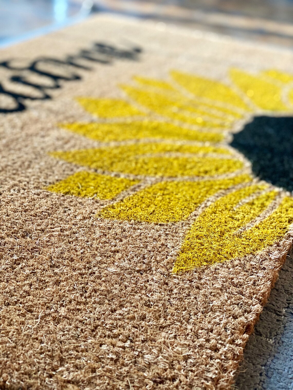 Flower Welcome Mat Sunflower Doormat Summer Doormat - Etsy