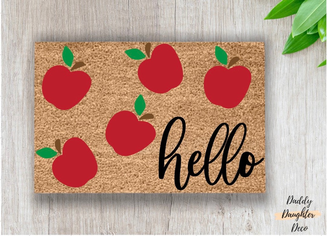 Classroom Doormat Apple Doormat Classroom Welcome Mat Teacher ...