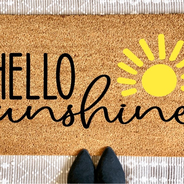 Hello Welcome Mat - Etsy