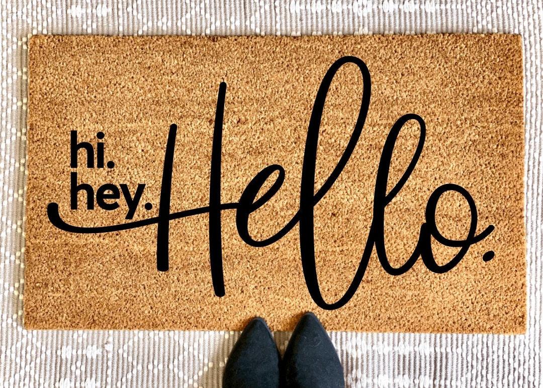 Cute Welcome Mat | Front Porch Decor | Front Door Decor | Housewarming ...